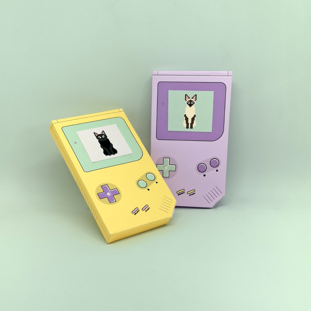 Gameboy papercraft - Atelier Chat Mallow